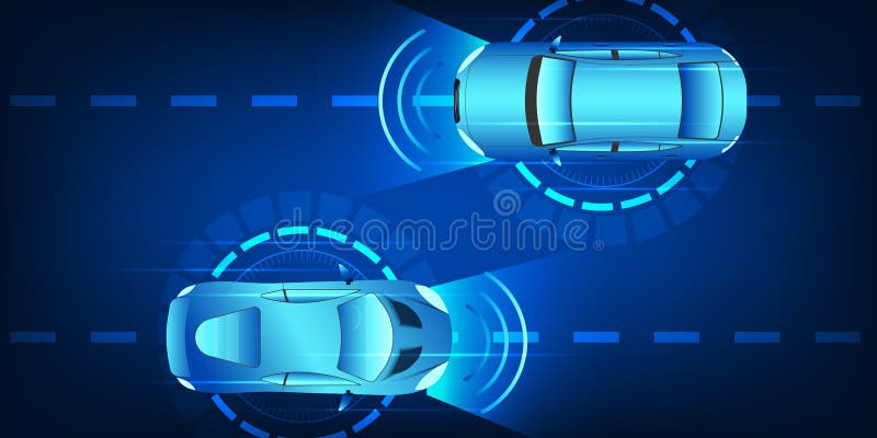 Smart Car Technology with an Autonomous Driving System with Front ...