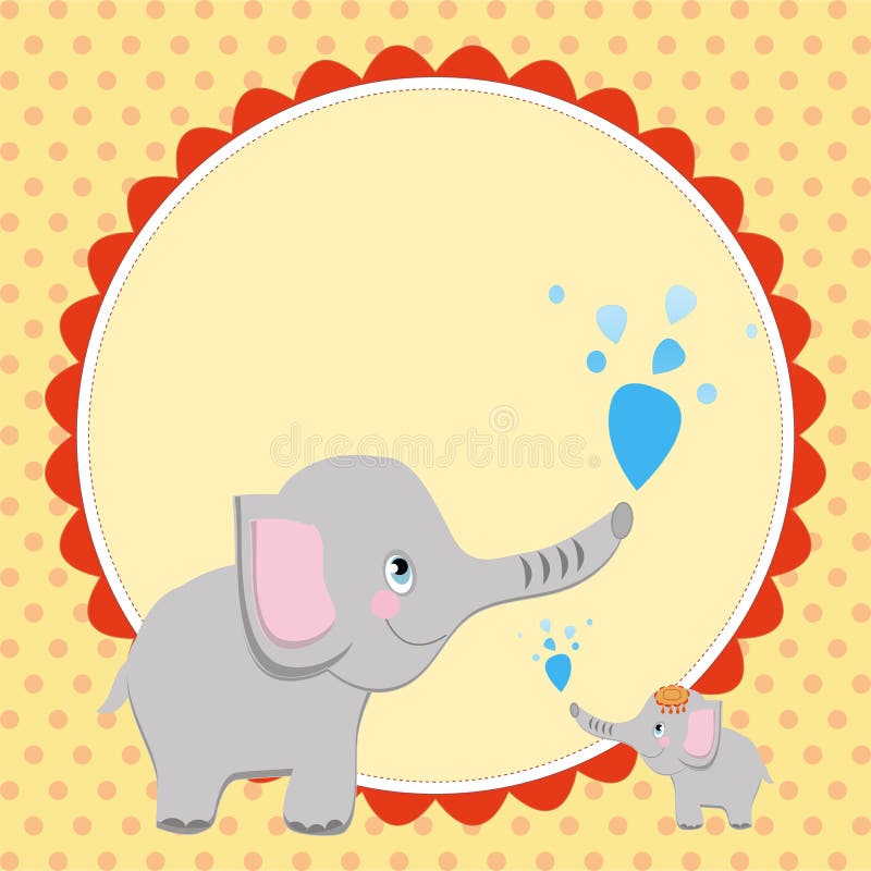 Smart Card with an Elephant ÂŒ Stock Vector - Illustration of cartoon ...
