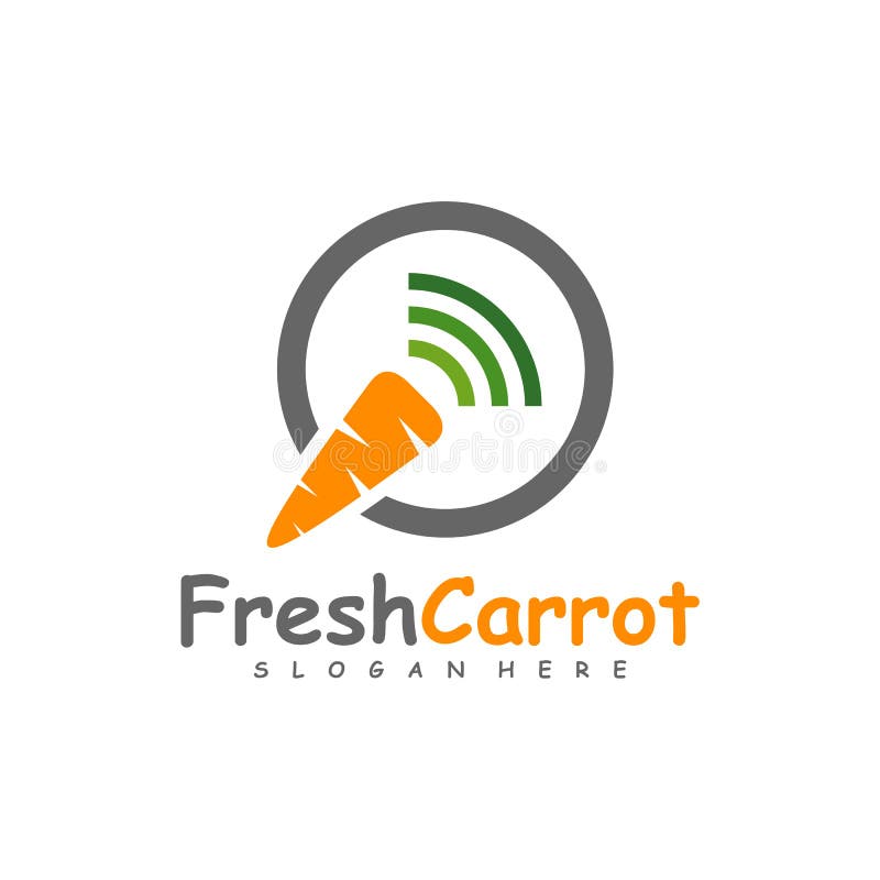 Smart Carrot Logo Design Vector, Creative Carrot Logo Design Template ...