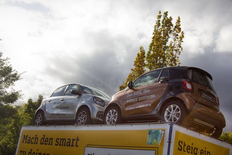 Smart Cars on the Selling Stand Editorial Photo - Image of efficient ...