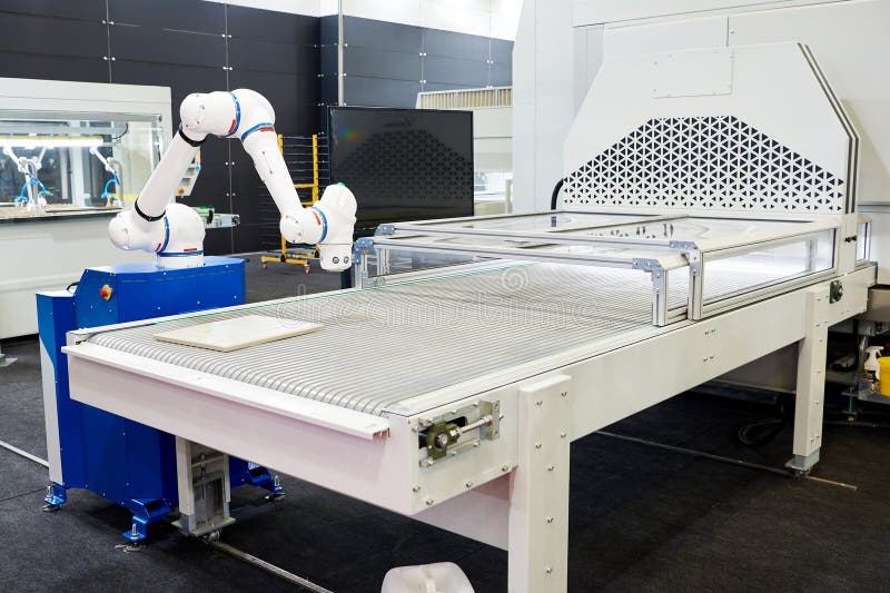 Smart Cartesian Spraying Robot Stock Photo - Image of business ...