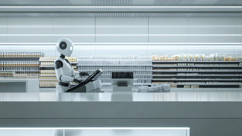 Smart Cashier Supermarket Streamlining Checkout Process Ai Automation ...