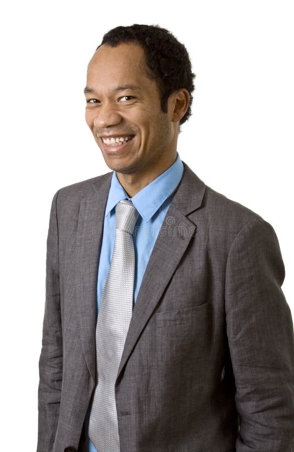 Smart Casual Male Portrait on White Stock Photo - Image of male ...