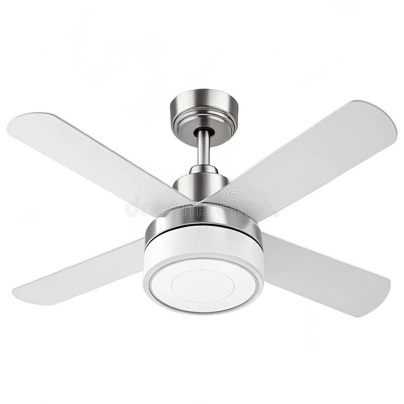 Smart Ceiling Fan with Voice Control Features Stock Illustration ...