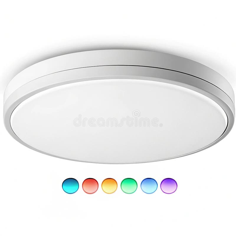 Smart Ceiling Light with Tunable White and RGB Options Stock ...