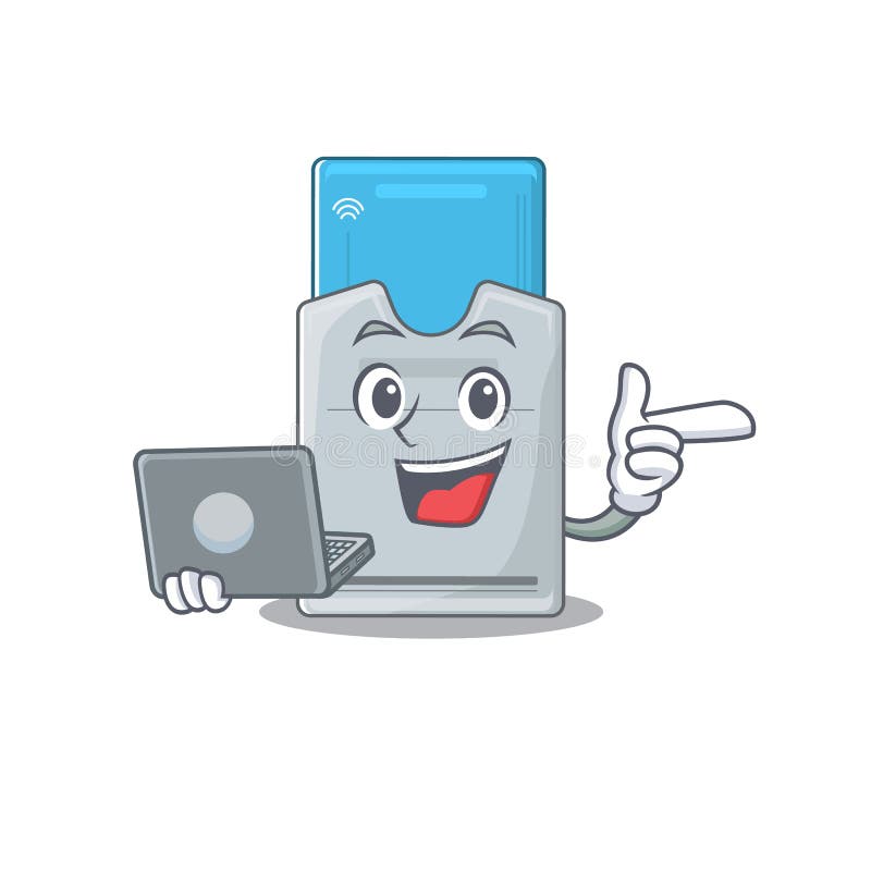 Smart Key Card Cartoon Character Design Playing Juggling Stock Vector ...