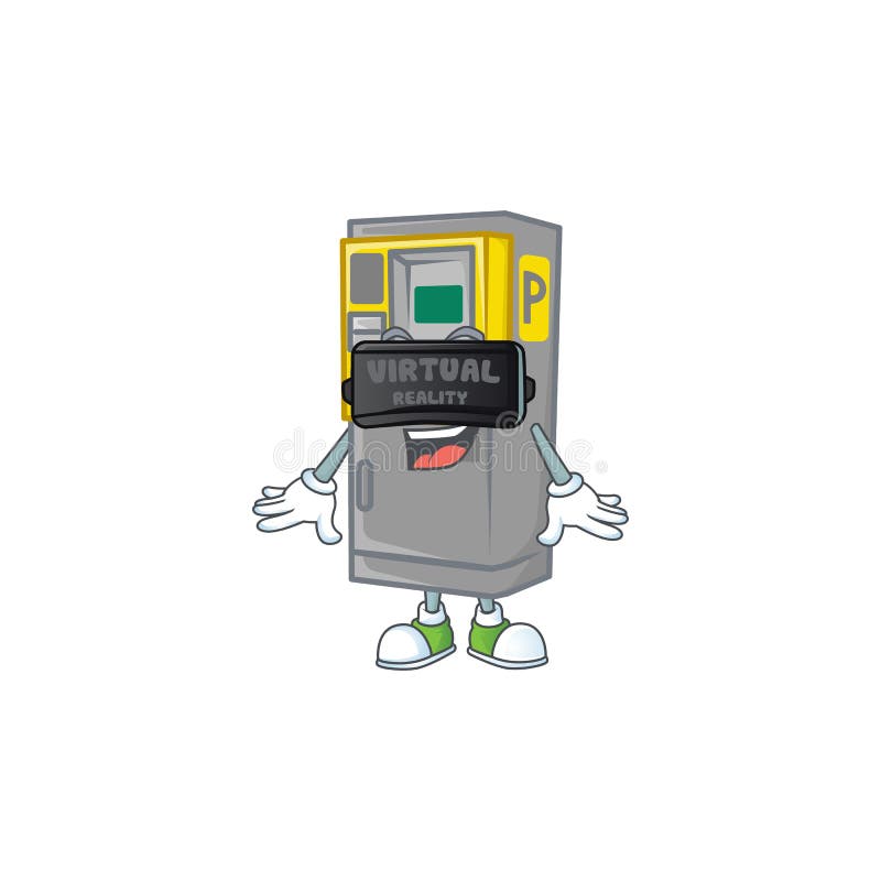 Smart Parking Ticket Machine Cartoon Character Has an Idea Stock Vector ...
