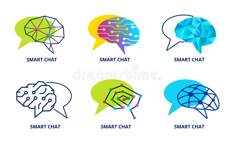 Smart Ai Chat Bot Communicate with Human Stock Vector - Illustration of ...