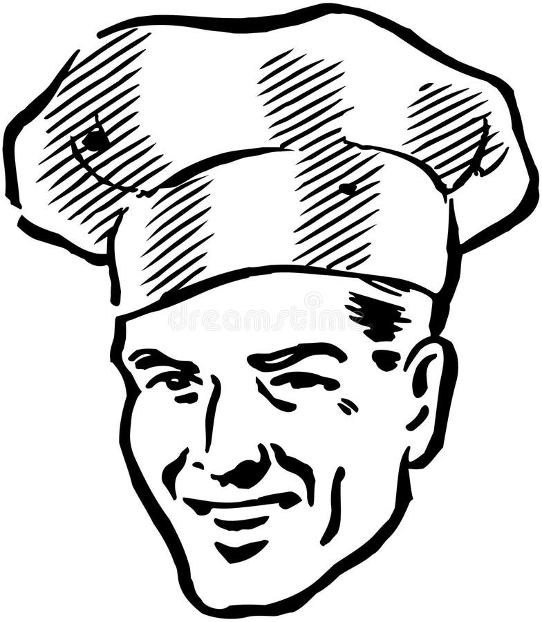 Smart Chef stock vector. Illustration of fifties, baking - 42094707