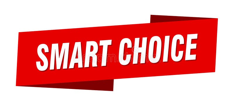 Smart Choice Banner Template. Smart Choice Ribbon Label Stock Vector ...