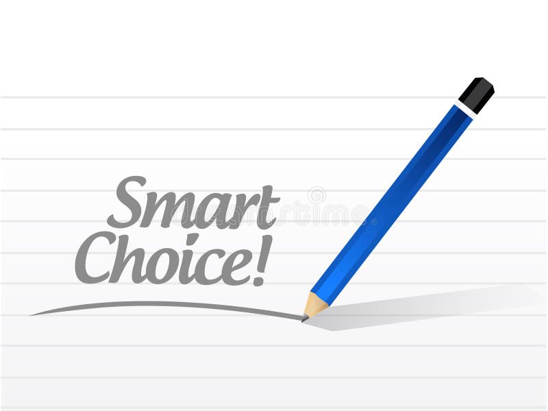 Smart Choice Message Illustration Design Stock Illustration ...