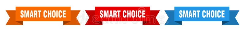 Smart Choice Ribbon. Smart Choice Isolated Paper Sign. Banner Stock ...