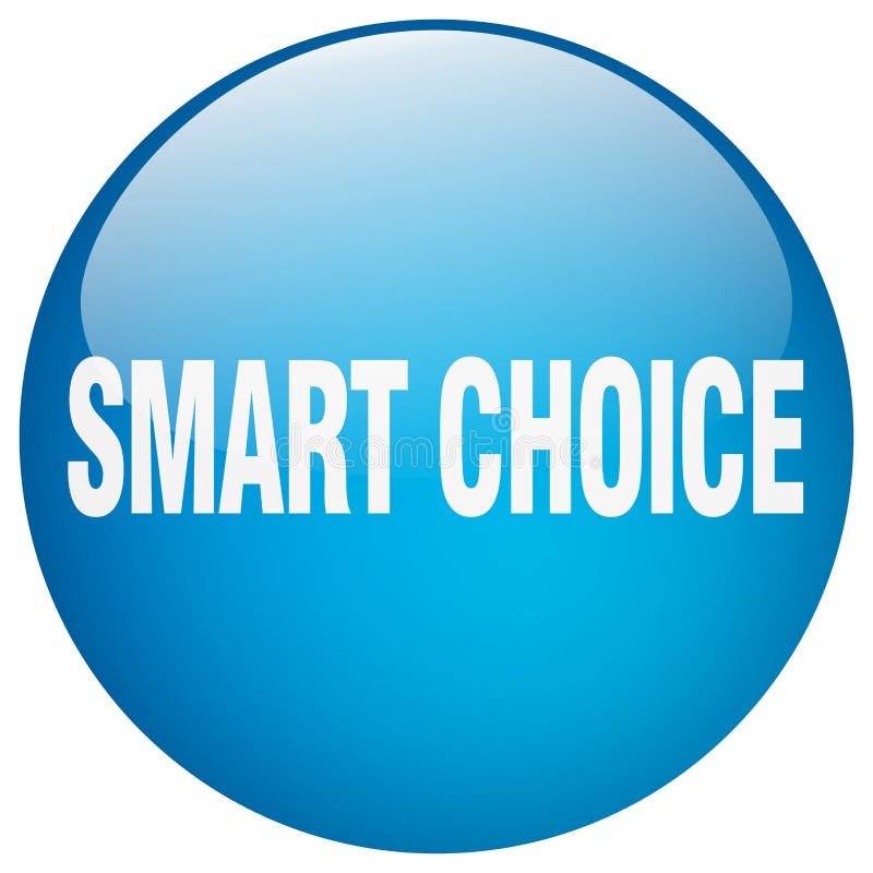 Smart choice button stock vector. Illustration of badge - 122782981