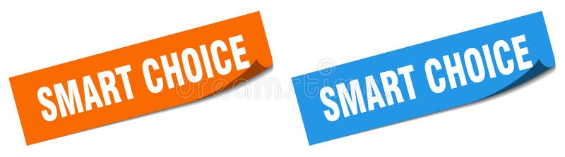 Smart Choice Sticker. Smart Choice Sign Set Stock Vector - Illustration ...