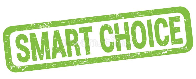 SMART CHOICE Text Written on Green Rectangle Stamp Stock Photo - Image ...