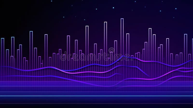 Smart City and Abstract Dot Point Connect with Gradient Line and ...