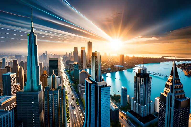 Smart City on Circuit Board, Concept for Future Technology, Internet of ...