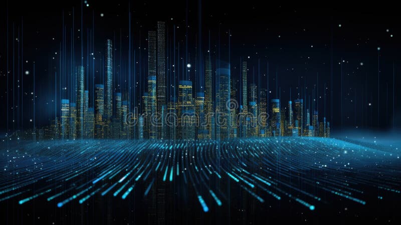 Abstract Concept of Big Data Flow in Smart Megapolis, Smart City ...