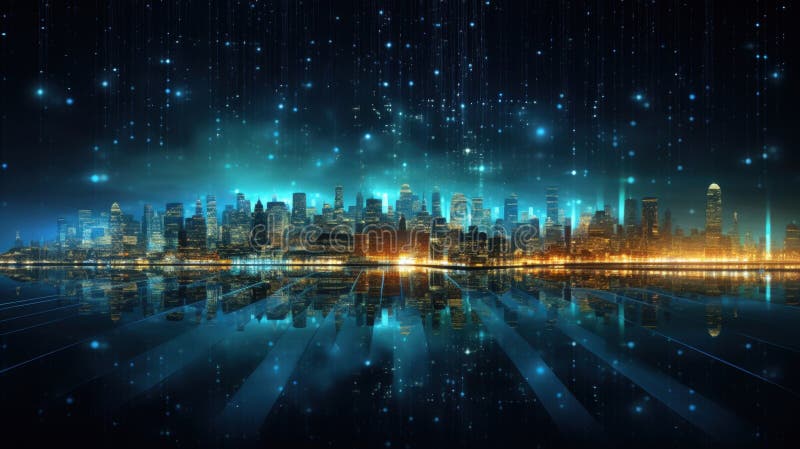 Abstract Concept of Big Data Flow in Smart Megapolis, Smart City ...