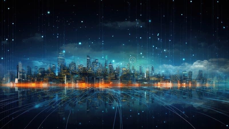 Abstract Concept of Big Data Flow in Smart Megapolis, Smart City ...