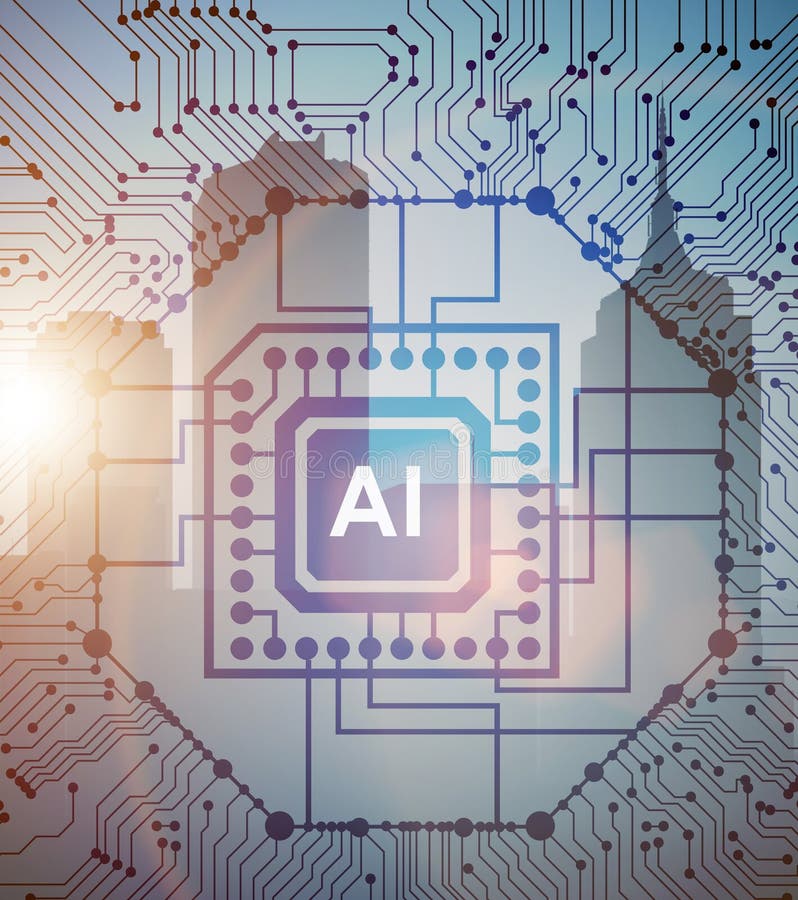 Smart City Concept Powered by Artificial Intelligence Stock Image ... Smart City Concept Powered by Artificial Intelligence Stock Image ...