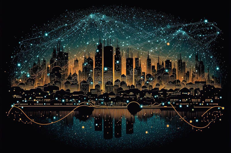 Smart City and Connected Dot Points Design, Big Data Communication ...