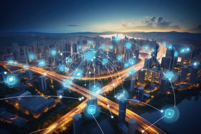 A Smart City with Connected Infrastructure, Where Buildings ...