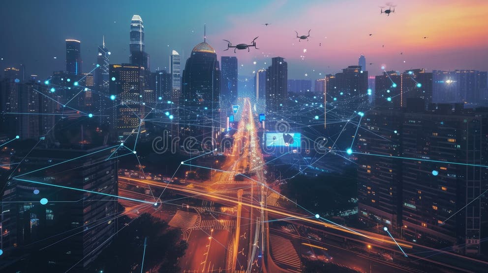 Smart City with Connecting Network and Internet of Things Digital ...