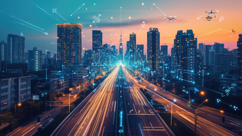 Smart City with Connecting Network and Internet of Things Digital ...