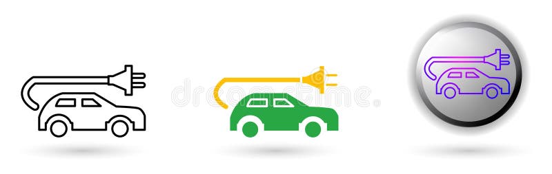 Smart City Electric Car stock vector. Illustration of automotive ...