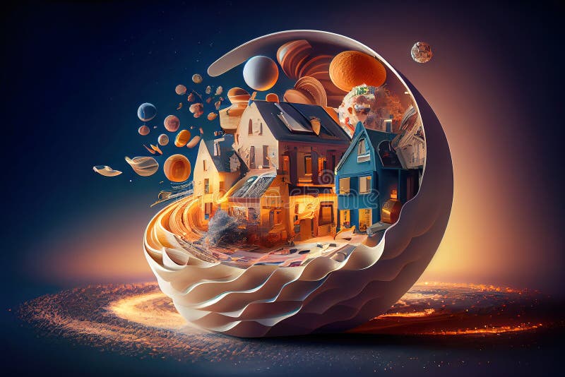 Smart City and Fast 5G Communication Network Representation Concept in ...