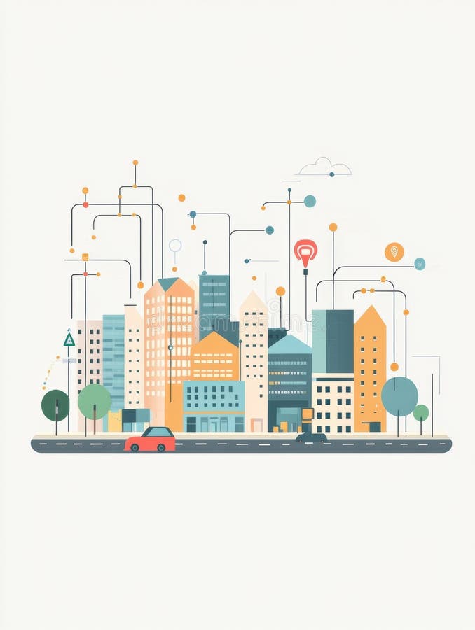 This Smart City Features Sleek Buildings Interconnected through a ...