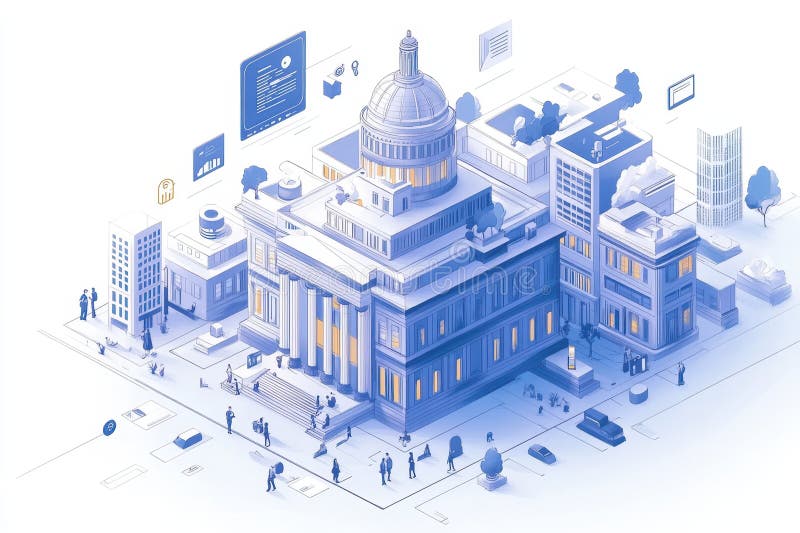 Smart City Government Building Digital Transformation Technology ...