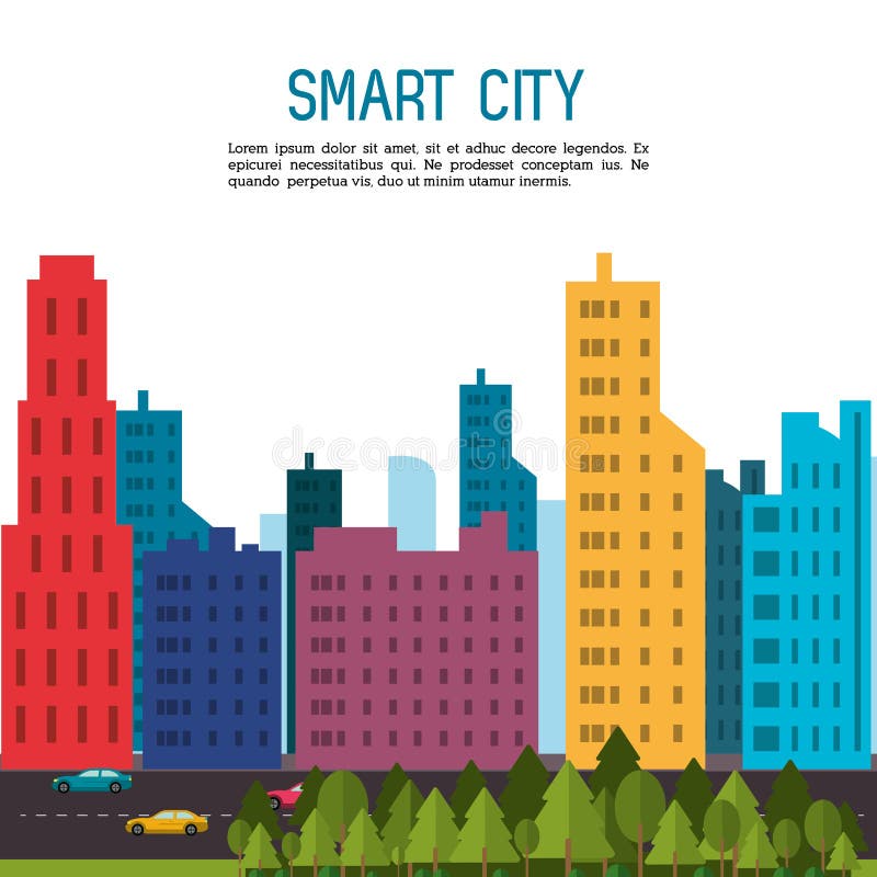 Smart City Icon. Technology and Internet Design. Vector Graphic Stock ...