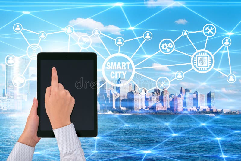 The Smart City in Innovation Concept Stock Image - Image of digital ...