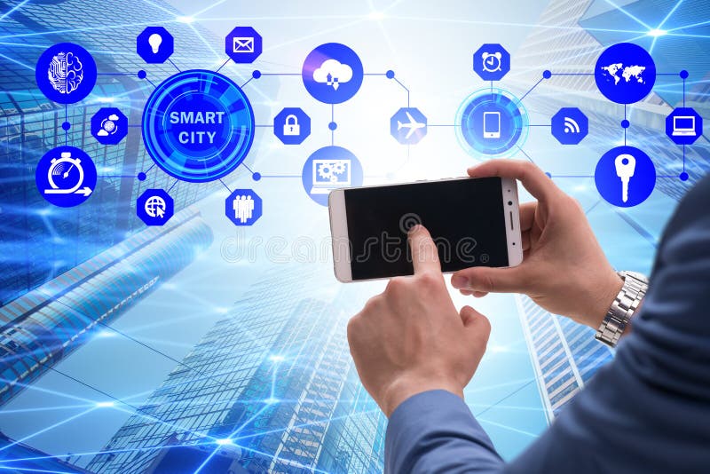 The Smart City in Innovation Concept Stock Photo - Image of concept ...