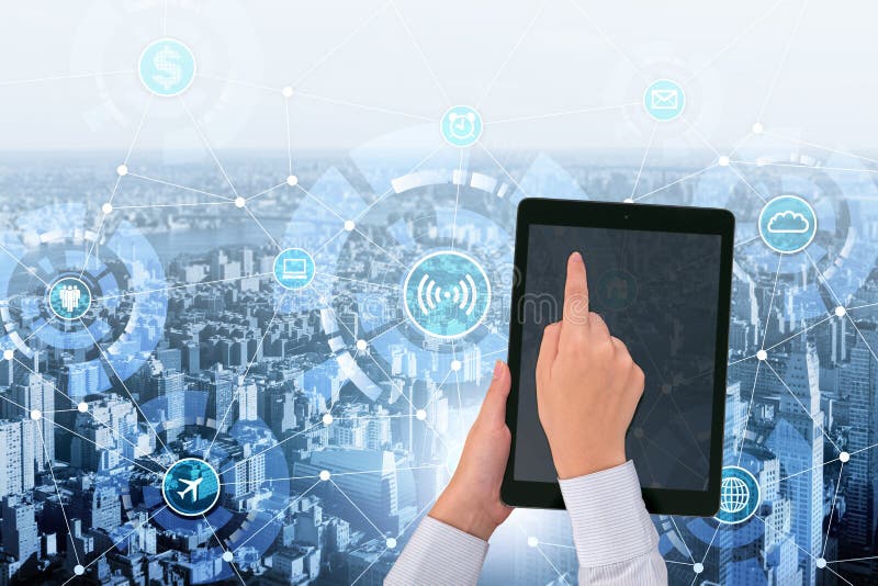 The Smart City in Innovation Concept Stock Image - Image of city ...