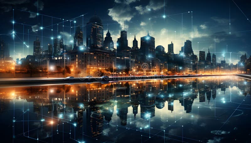 Smart City and Internet of Things Stock Illustration - Illustration of ... Smart City and Internet of Things Stock Illustration - Illustration of ...