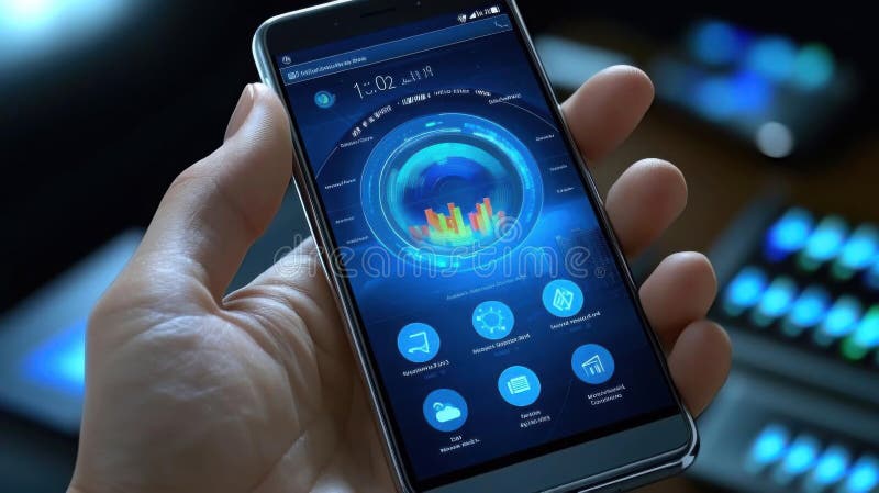 Smart City Mobile Interface Stock Photo - Image of digital, design ...