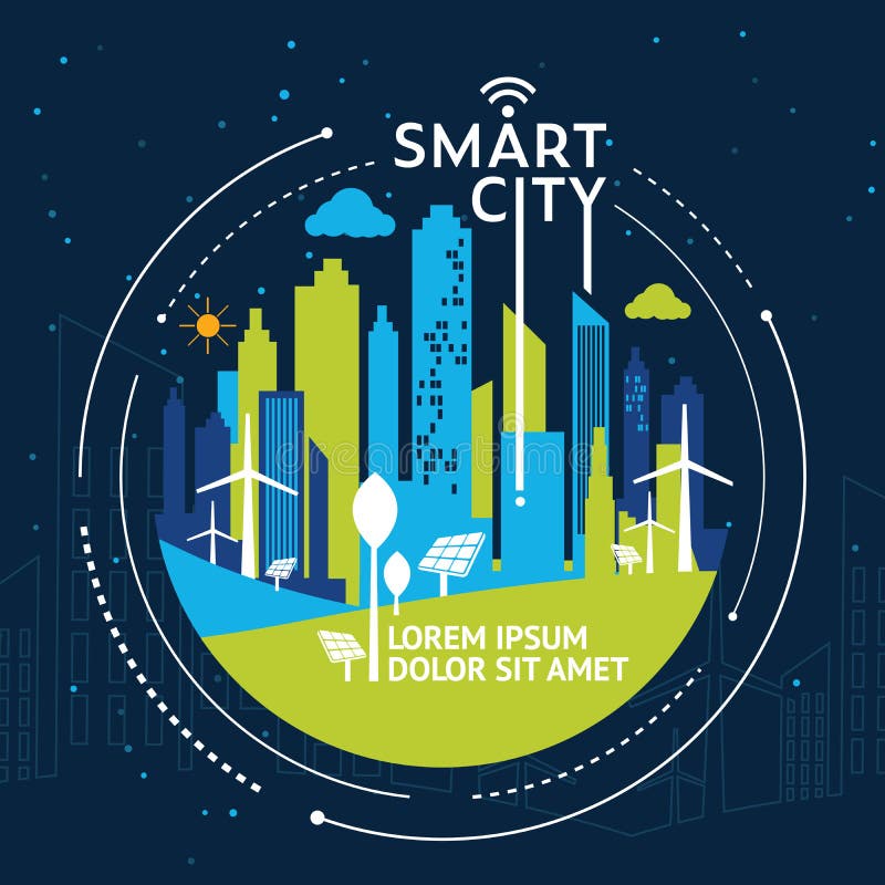 Smart City, Modern City, Concept Design Vector Illustration Stock ...