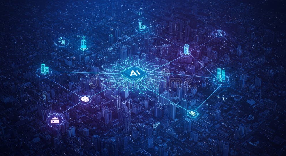 Smart City Network Infrastructure and AI Integration AIpowered Smart ...