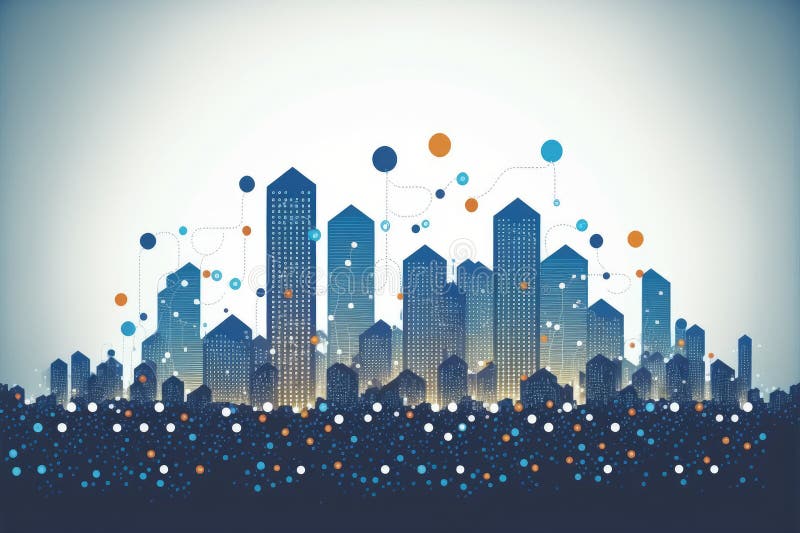 Smart City Social Media Network Connection Concept Stock Illustration ... Smart City Social Media Network Connection Concept Stock Illustration ...