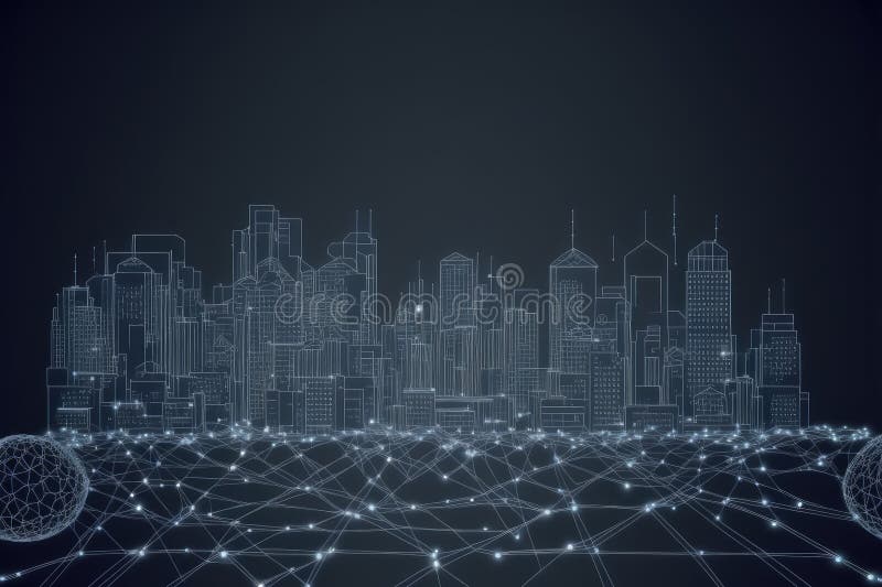 Smart City Social Media Network Connection Concept Stock Illustration ... Smart City Social Media Network Connection Concept Stock Illustration ...