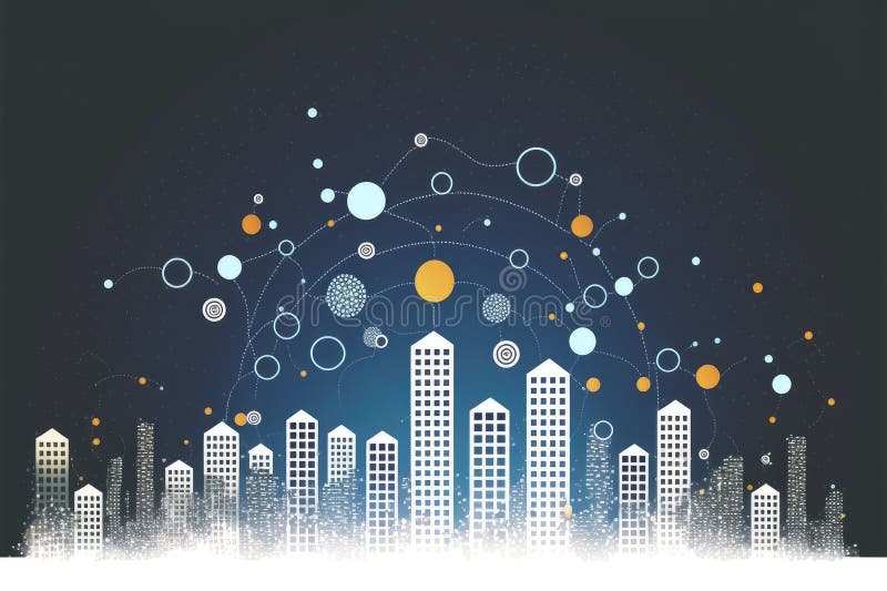 Smart City Social Media Network Connection Concept Stock Illustration ... Smart City Social Media Network Connection Concept Stock Illustration ...
