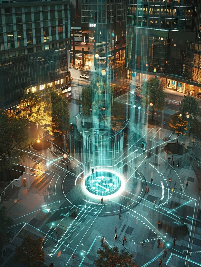 Smart City Square with a Haptic Communication Podium, Mesh Network ...