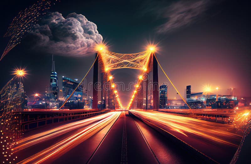 Smart City and Fast 5G Communication Network Representation Concept ...