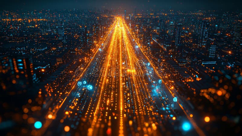 Smart City and Technology Concept for Design Stock Photo - Image of ...