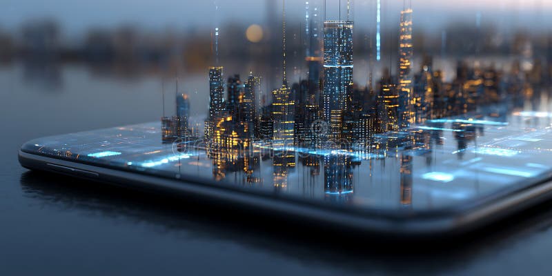 Smart City Technology Mobile Interface and Urban Development ...