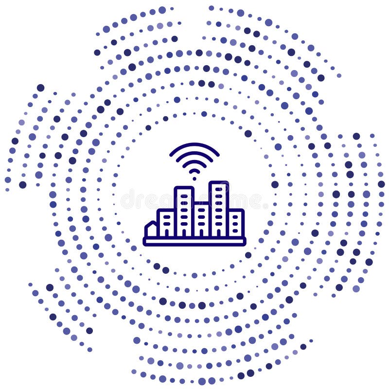 Smart City Vector Icon. Smart City Editable Stroke. Smart City Linear ...