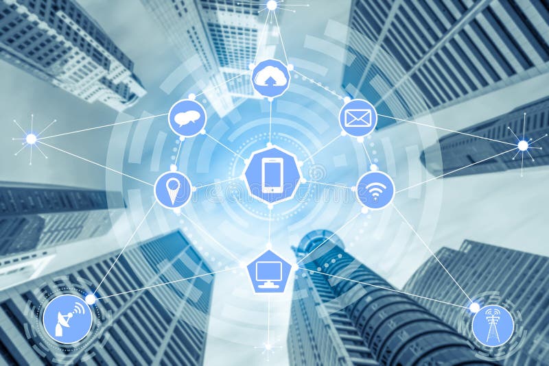 City Wireless Network Utility Stock Illustrations – 178 City Wireless ...